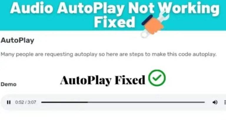 HTML Audio Autoplay Not Working: Troubleshooting and Solutions